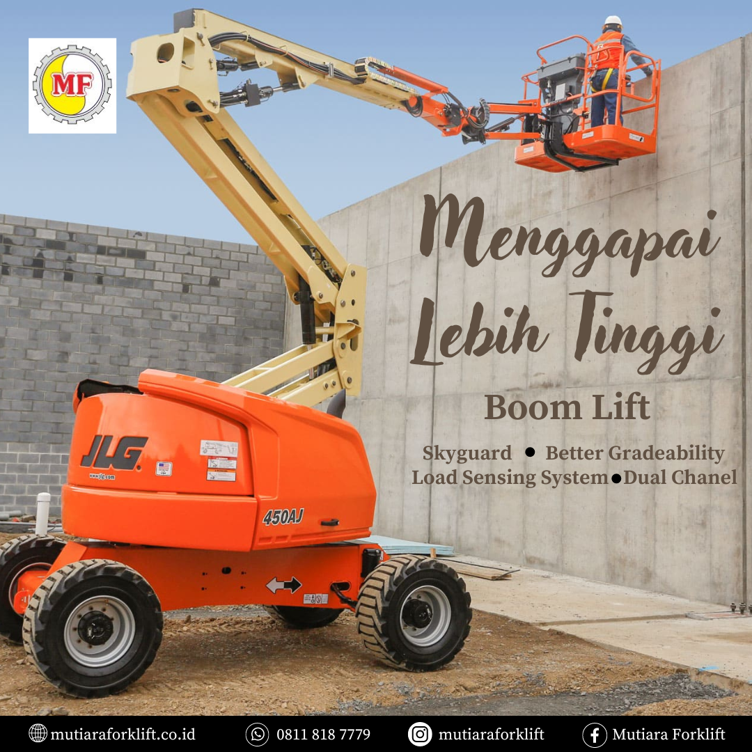 Rental Boom Lift Terdekat – MUTIARA FORKLIFT Rental Forklift